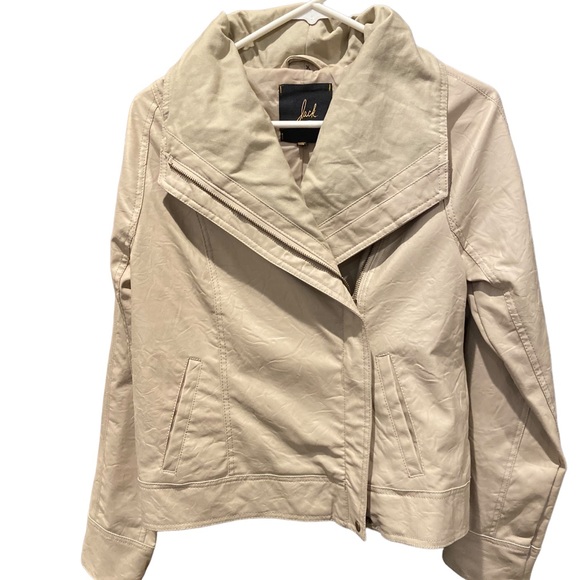 Jack by BB Dakota | Jackets & Coats | Cream Moto Faux Leather Jack By ...